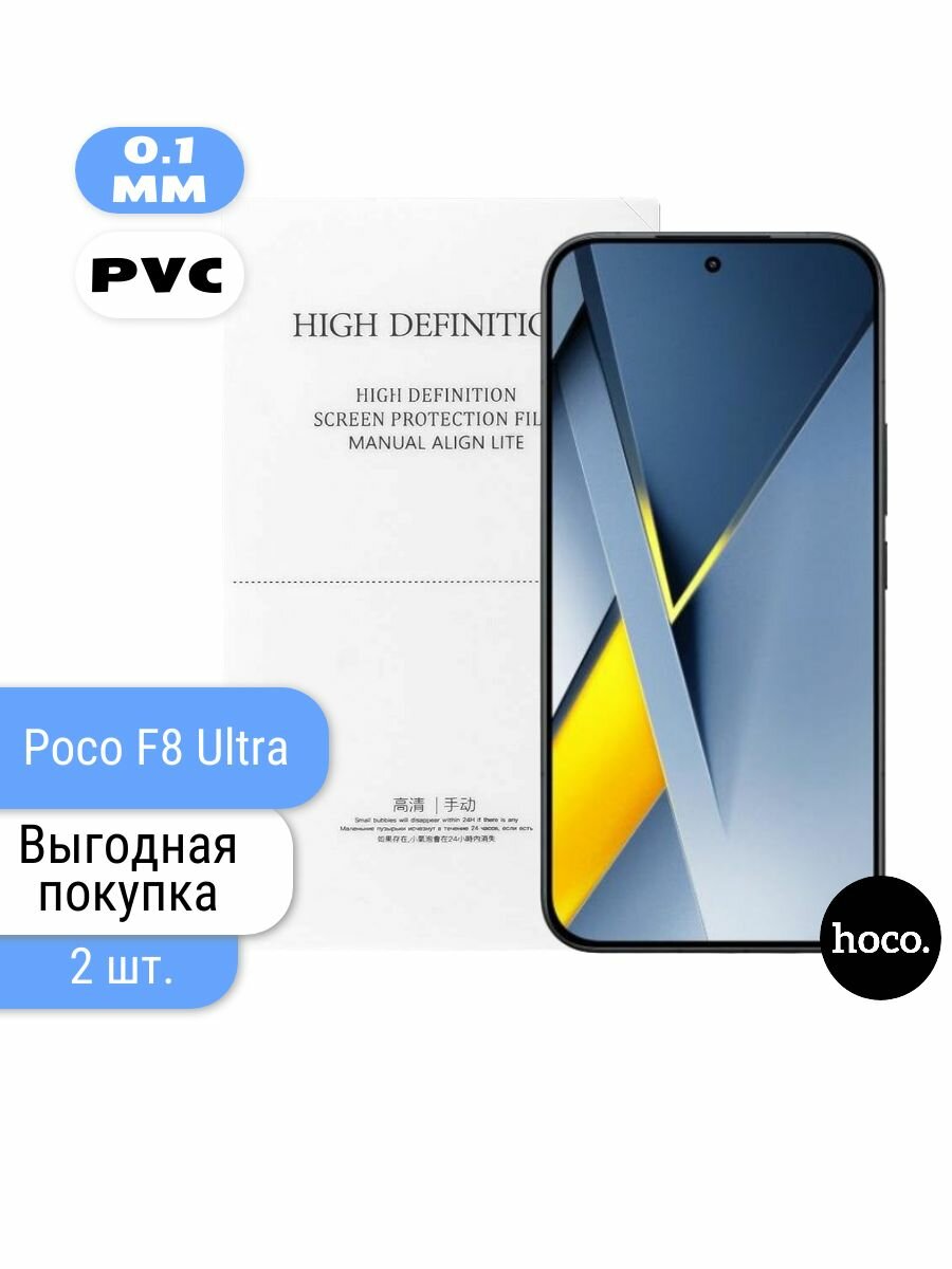 Защитная гидрогелевая пленка для Poco F8 Ultra (2 шт.) (GF012)