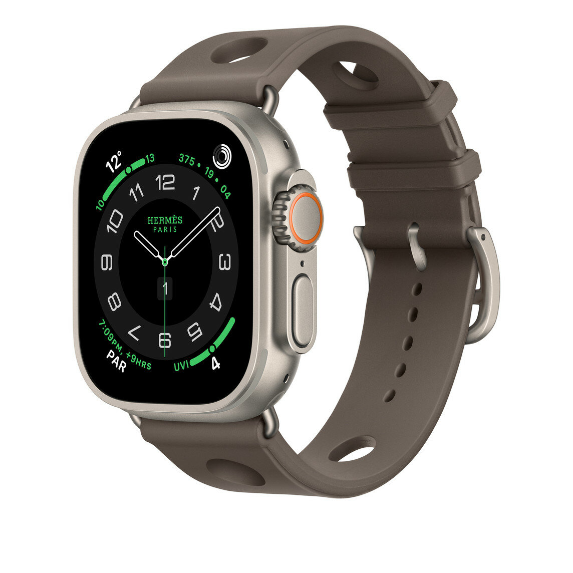 Часы Apple Watch Hermès Ultra 3 GPS + Cellular 49mm Titanium Case with Gris Titane Scub’H Diving