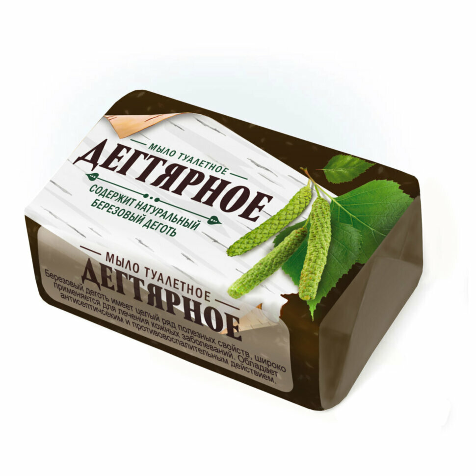 Мыло туалетное 140 г, "Дегтярное", 1066-2, 609028