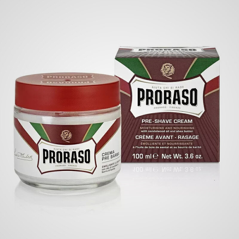 Крем до бритья питательный с маслом сандала и маслом ши 100 мл Proraso Nourish Sandalwood Pre Shave Cream Крем 100 мл