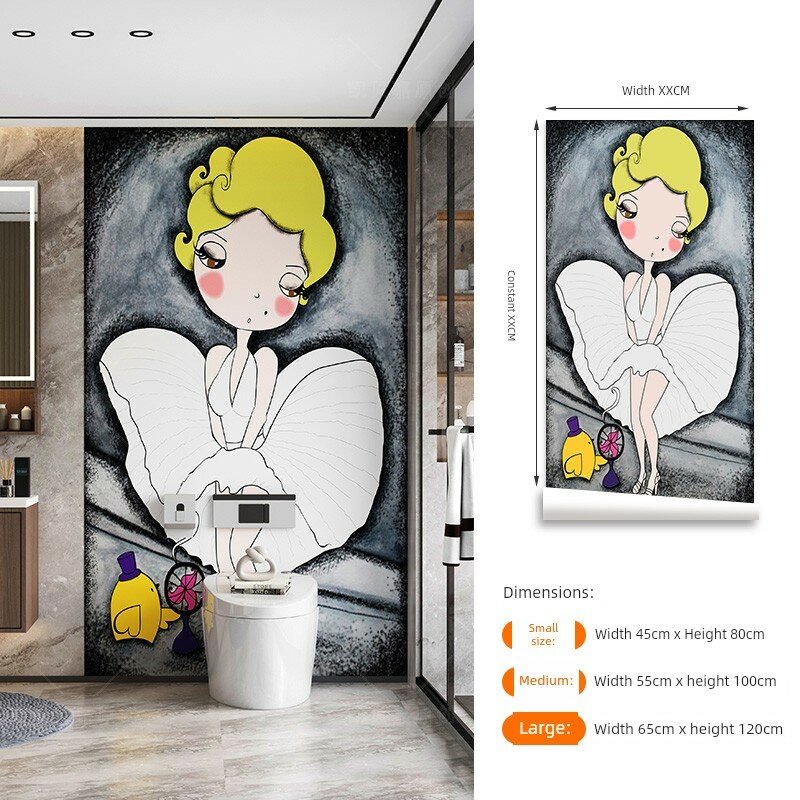 Наклейки для ванной комнаты, наклейки на плитку, водонепроницаемые наклейки для стен ванной и туалета, декоративные