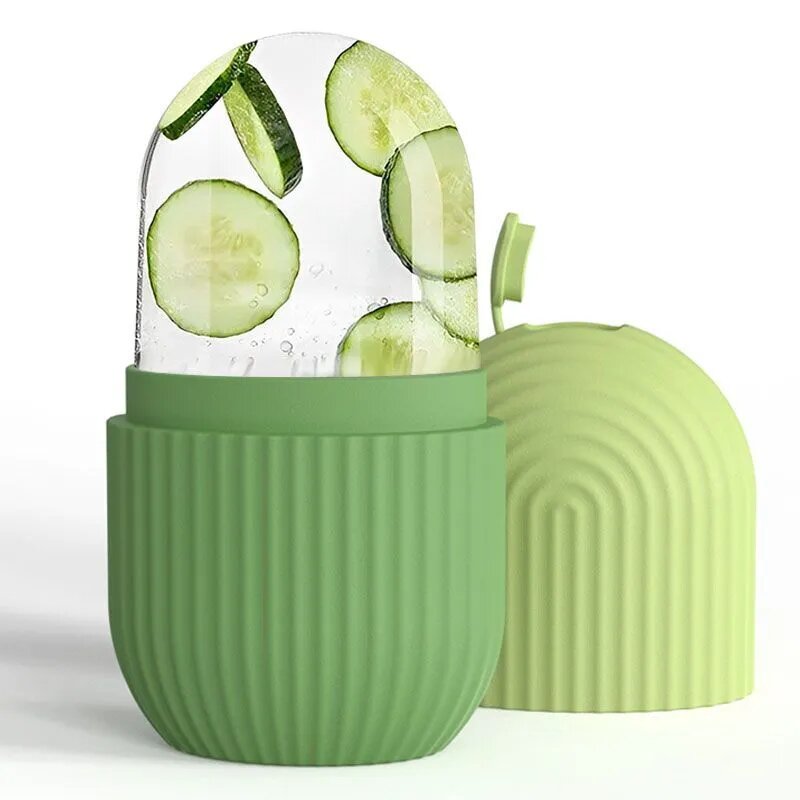 Массажер для лица и зоны декольте / косметический лед / криомассажер