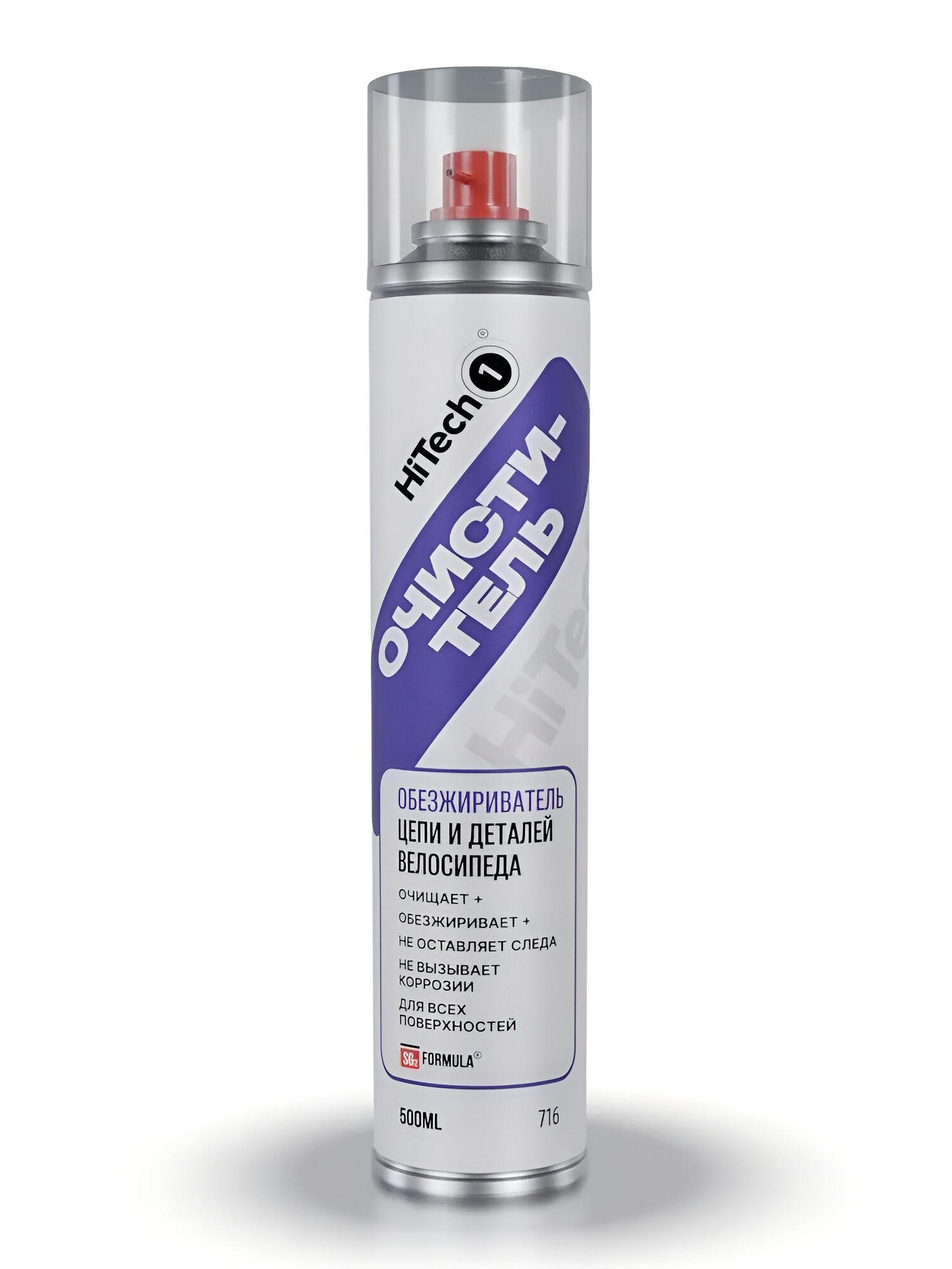 716 HiTech1 Очиститель цепи и деталей велосипеда, 500 мл.