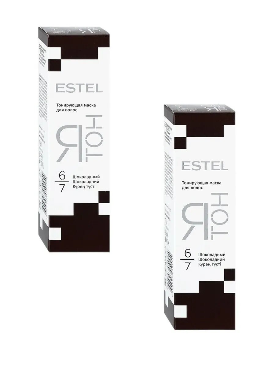 Ятон тонирующая маска для волос 6/7 шоколадный - 2 шт