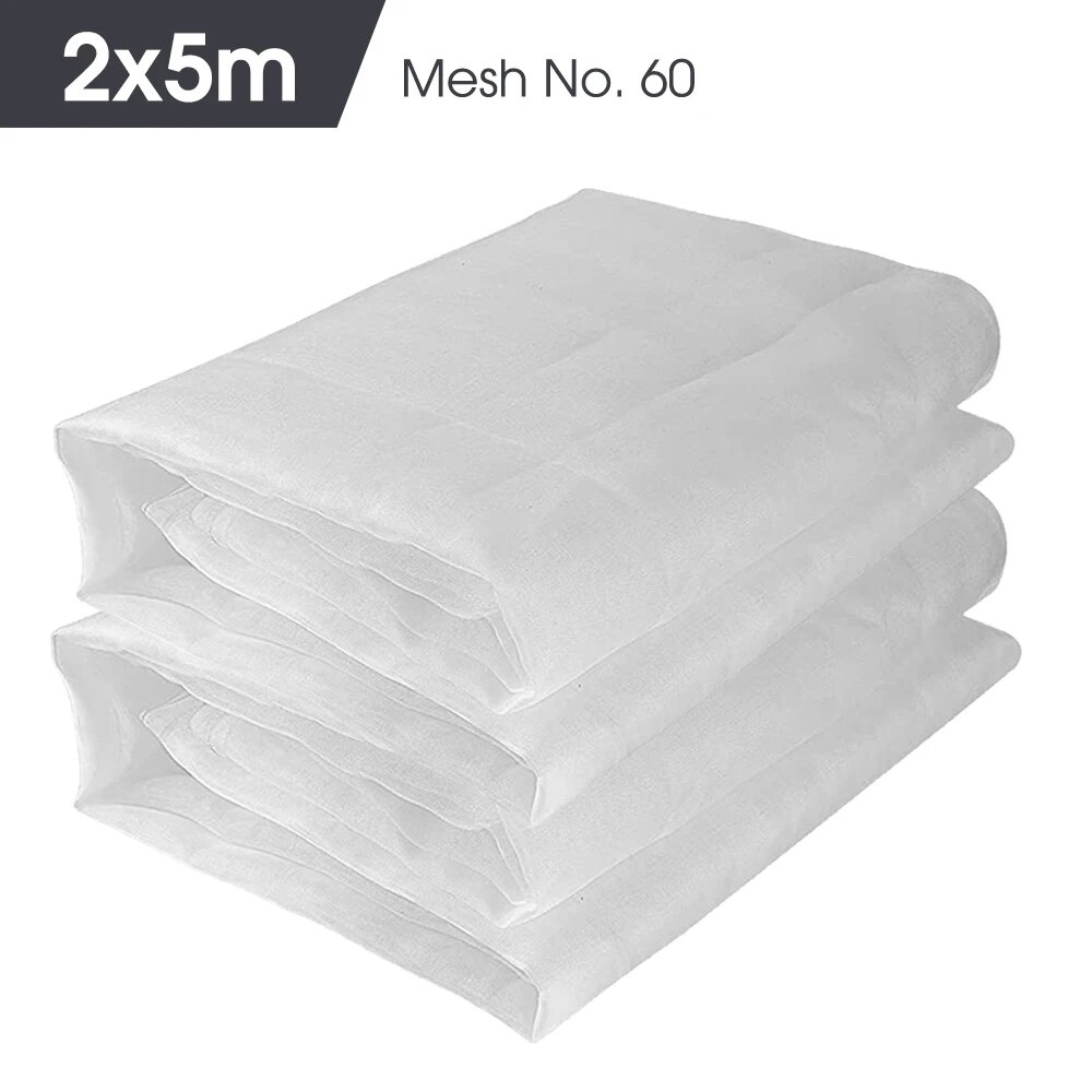 Садовая сетка нейлон белая 60-сетчатая 2x5M