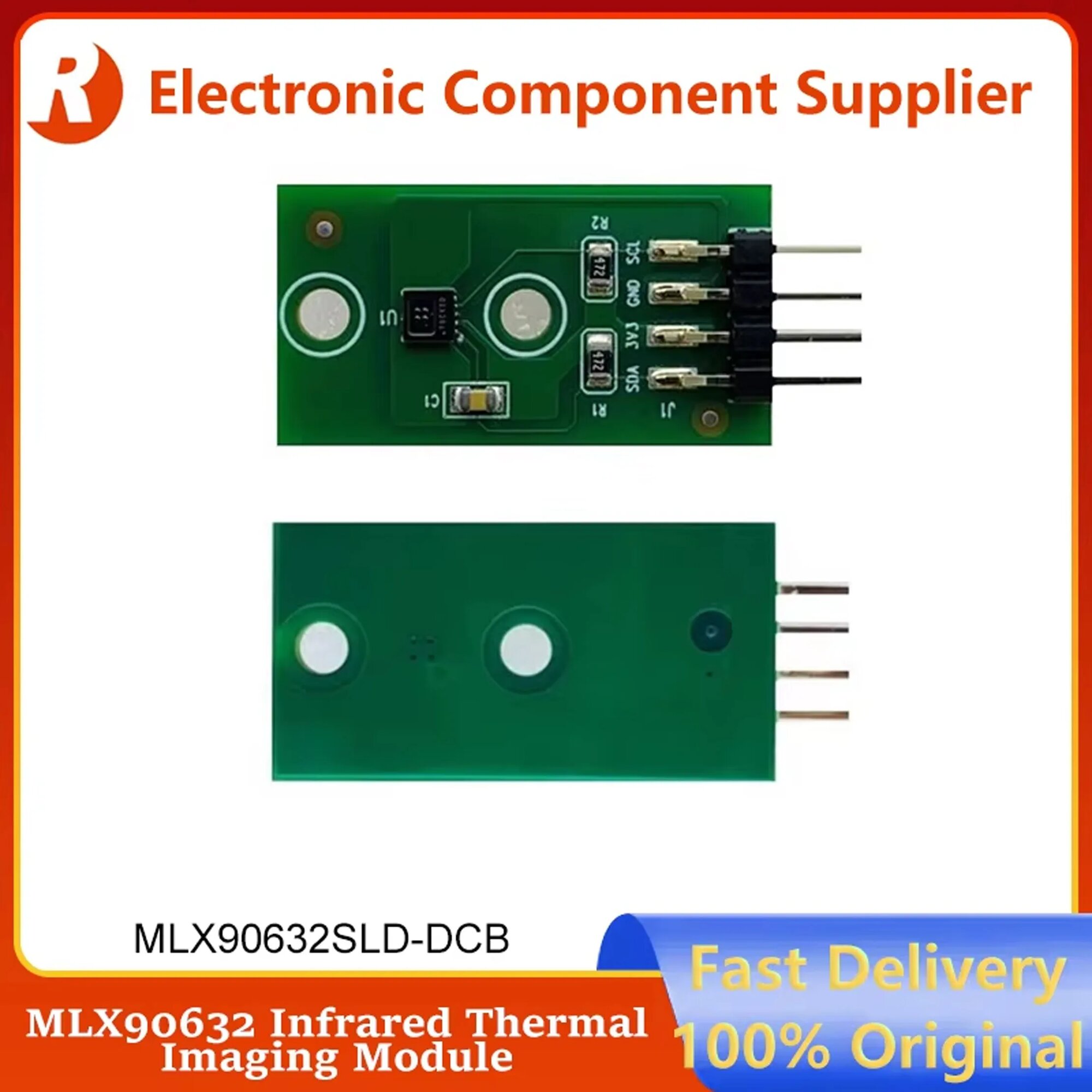 MLX90632 SLD-DCB Инфракрасная тепловая визуализация, модуль измерения температуры, макетная плата, совершенно новая быстрая доставка