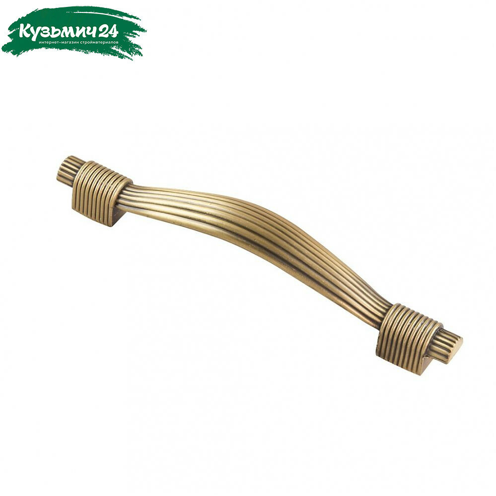 Ручка-скоба Оскар 5293-08/96, межцентровое расстояние 96 мм, длина 96 мм, бронза, металл