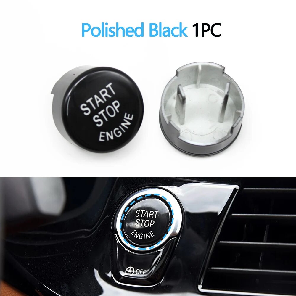 Крышка кнопки Start/Stop BMW, Polished Black