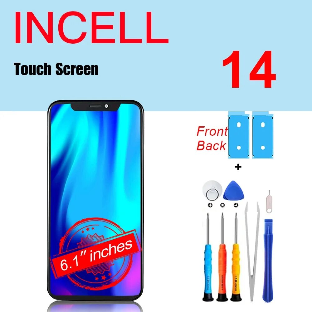 PINZHENG Высококачественный экран INCELL LCD OLED для iPhone 14 Pro 15 Plus 13 Pro INCELL For i14