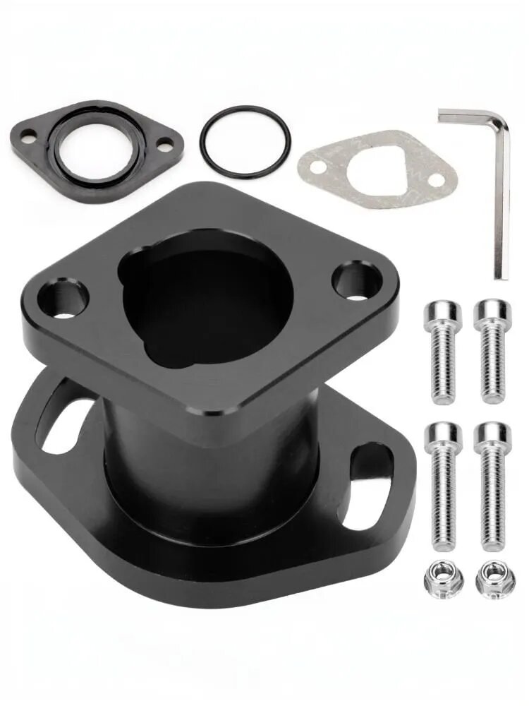 Аксессуары для детских мотоциклов, Переходник адаптер под карбюратор PZ30, Черный, С аксессуарами, 1 шт.