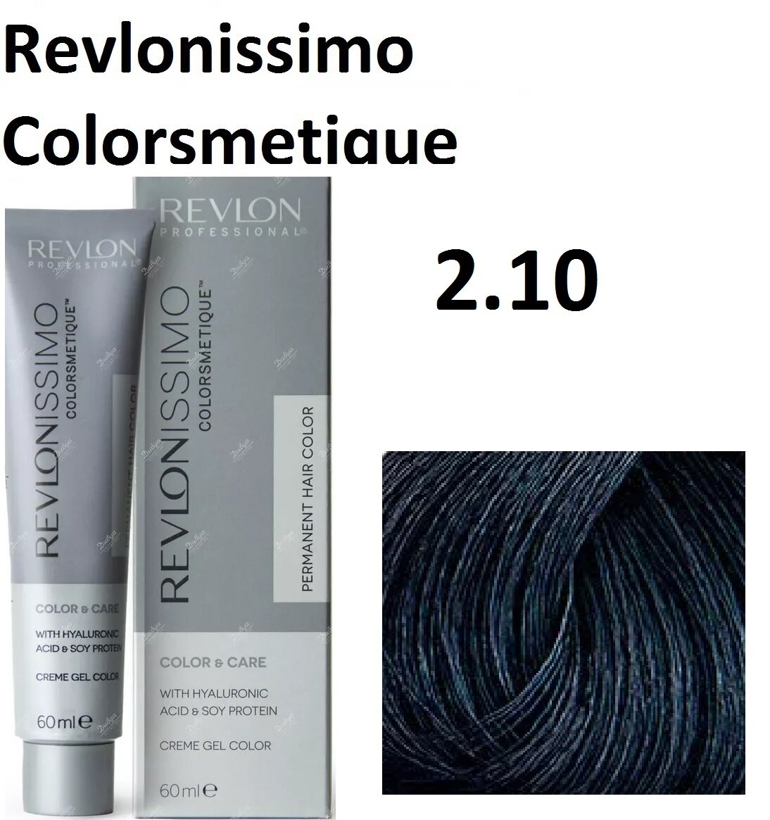 Revlon 2.10 Revlonissimo Colorsmetique Краска для волос черный насыщенно пепельный 60 мл