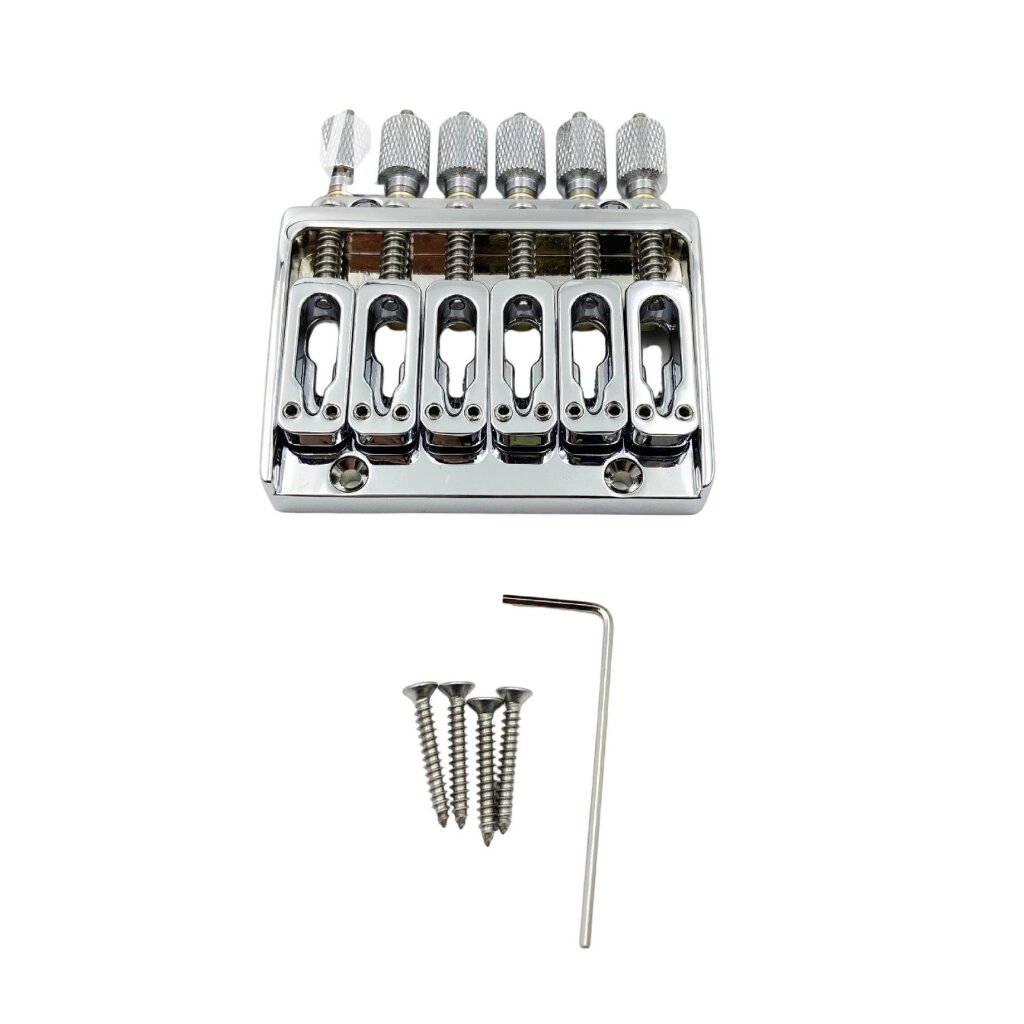 6-струнная безголовая электрогитара с фиксированным мостом str qin plate-серебристый