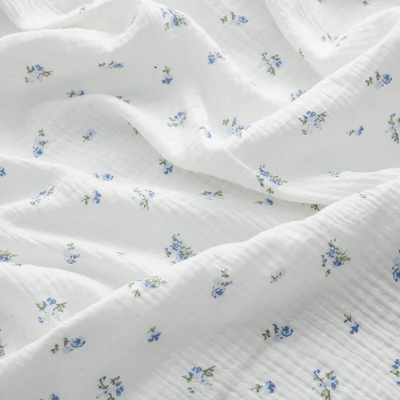 Двухслойная хлопковая ткань для пошива 135x50/100/200/500 см Белый, 135x50cm, 3