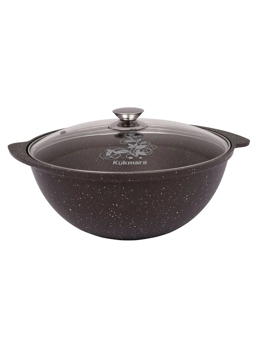 Казан Kukmara Мрамор алюминиевый, с антипригарным покрытием, 3,5 л
