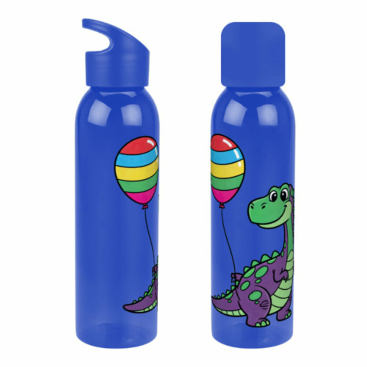 Бутылка для воды «Динозаврик с воздушным шариком» (синий)