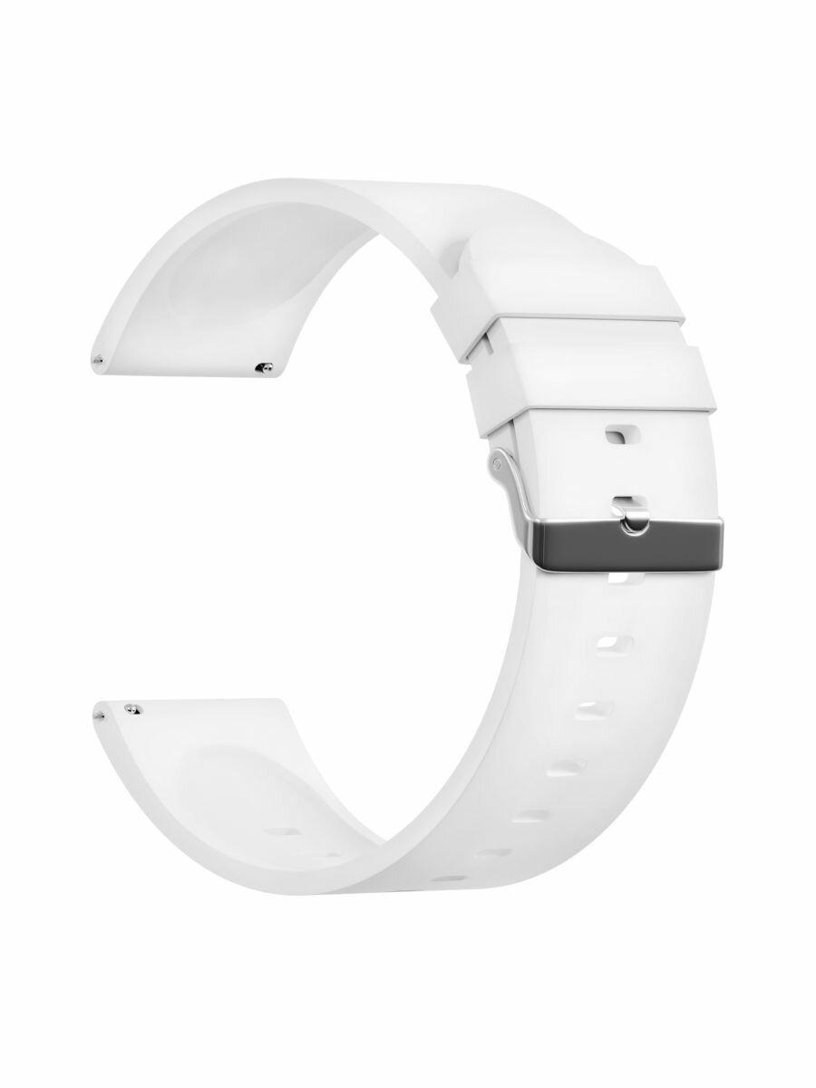 Универсальный силиконовый ремешок для часов 20 mm Caweon DSJ-13-20-WT White