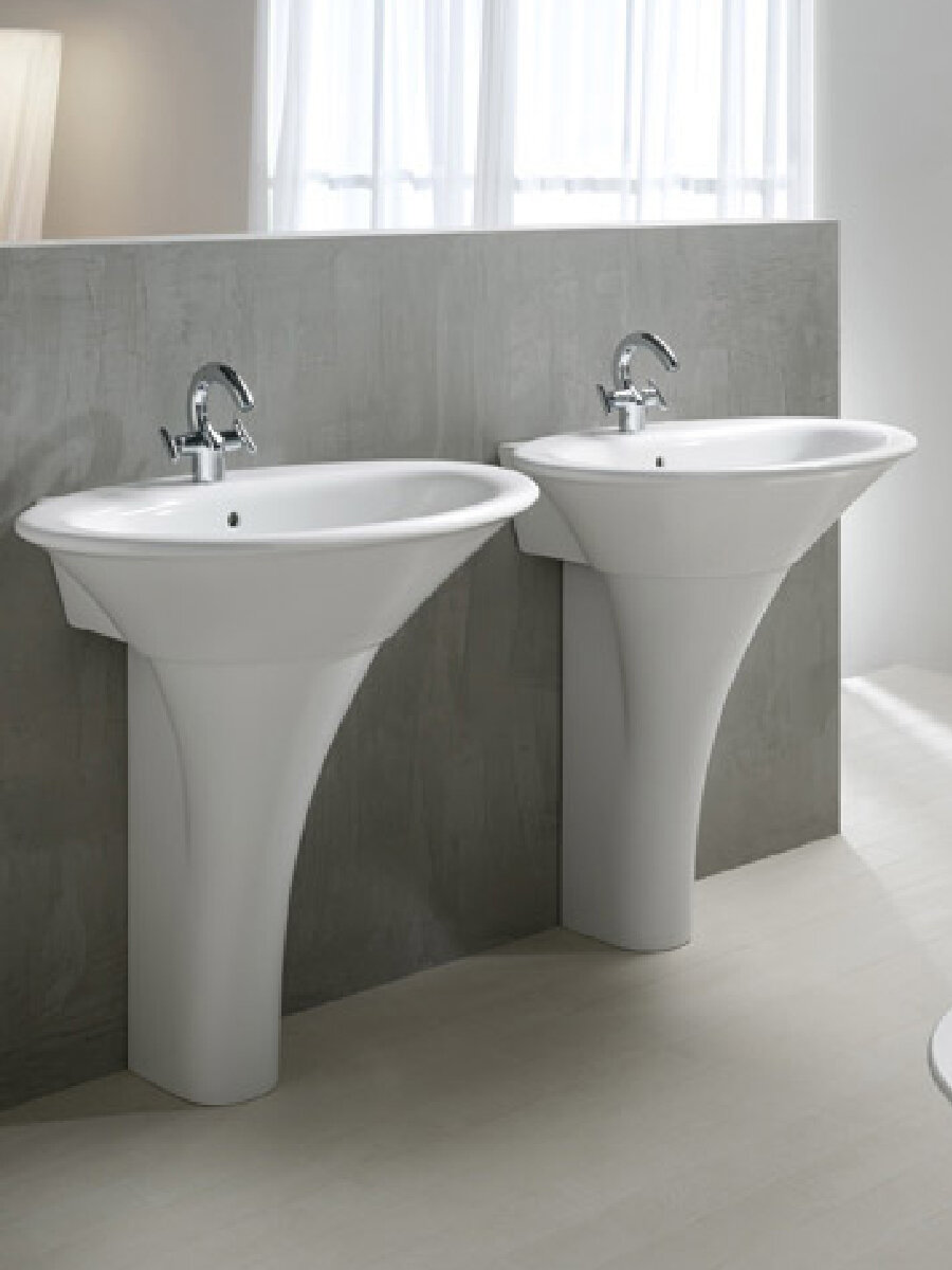 Пьедестал для раковины HATRIA SCULTURE YR3901, напольный, для раковин SCULTURE , белый