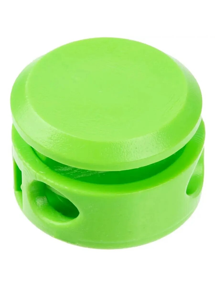 Зеленый неон двойной фиксатор шнура