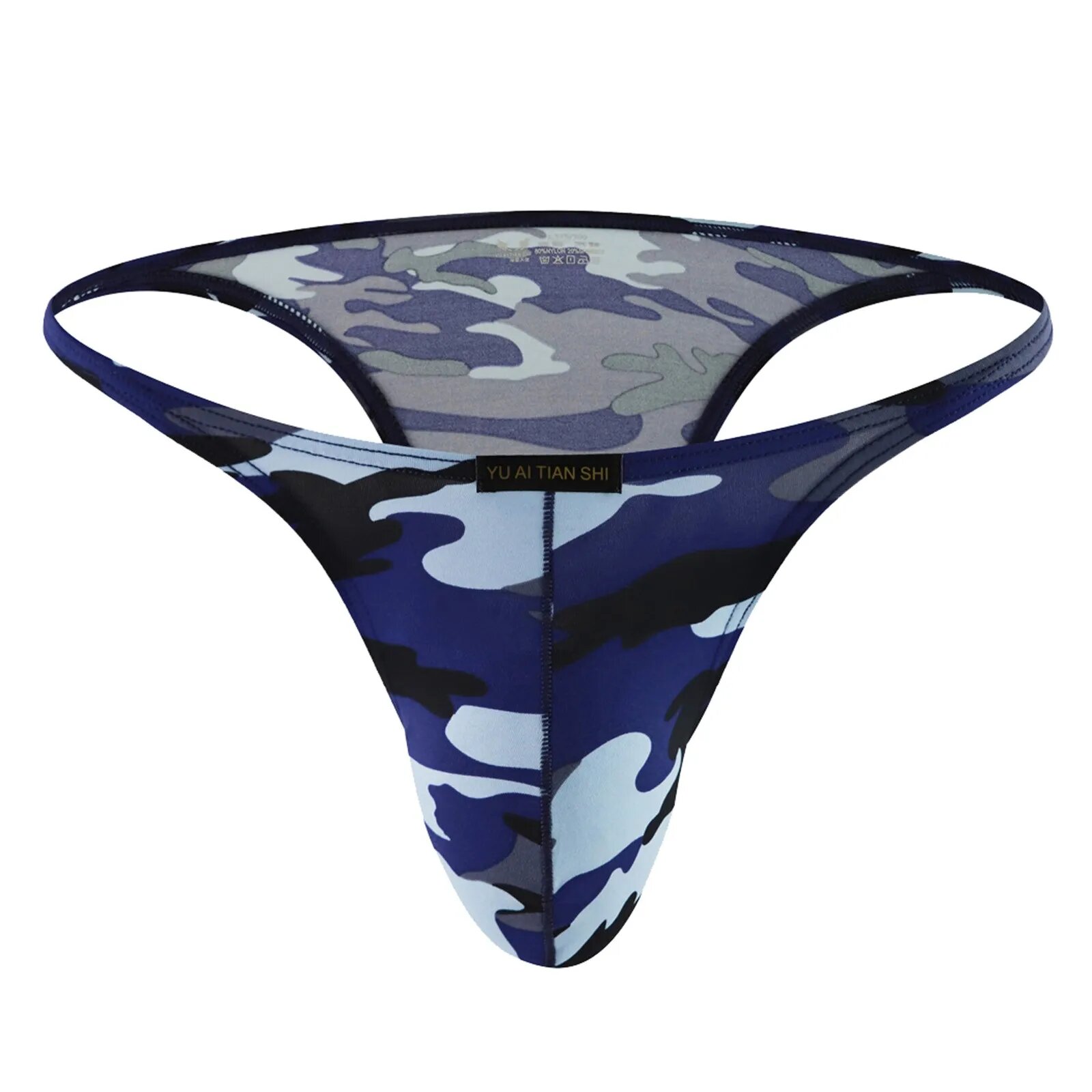 Мужские камуфляжные стринги из полиэстера XXL, Blue