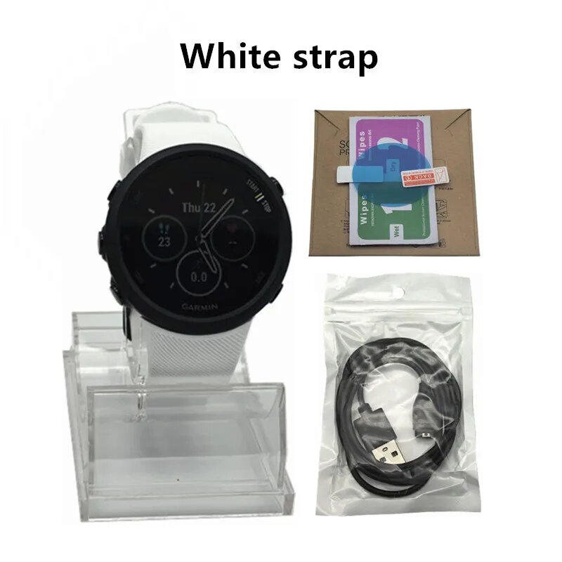Garmin Forerunner 45 черные спортивные часы Белый, White strap