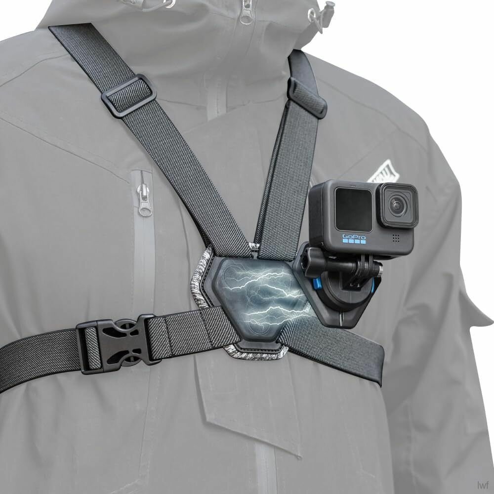 Магнитный Быстроразъемный Регулируемый ремень безопасности для крепления на груди, совместимый с GoPro Hero 10 9 8 7 6 5 Черный D JI Osmo Action 5 Pro 4 3 2 Insta360 X5 X4 Ace Pro 2