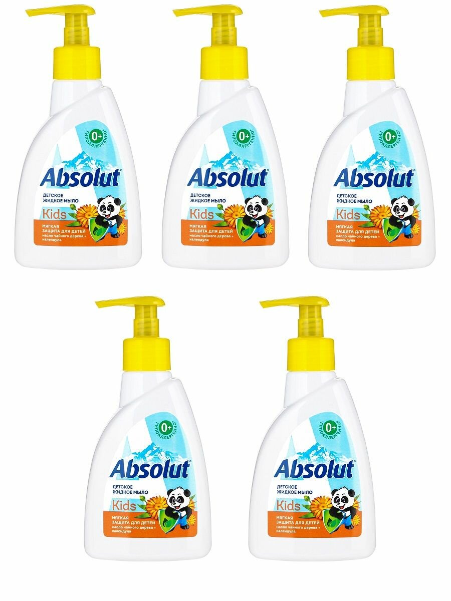 Мыло жидкое Absolut Kids, Весна, Календула, 250 мл, 5шт