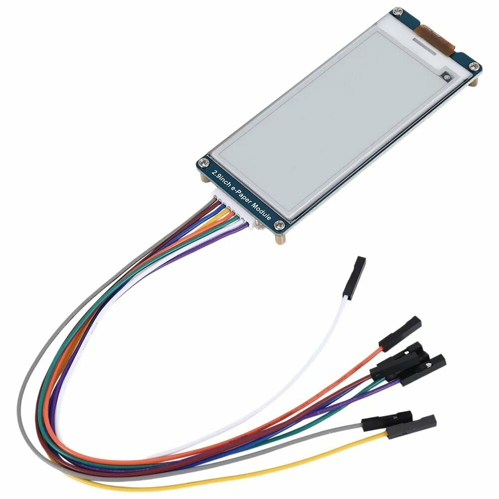 Дисплей Waveshare E-Ink 2,9 дюйма с локальным обновлением, разрешением 296x128, интерфейсом связи SPI для Raspberry Pi 4/Arduino