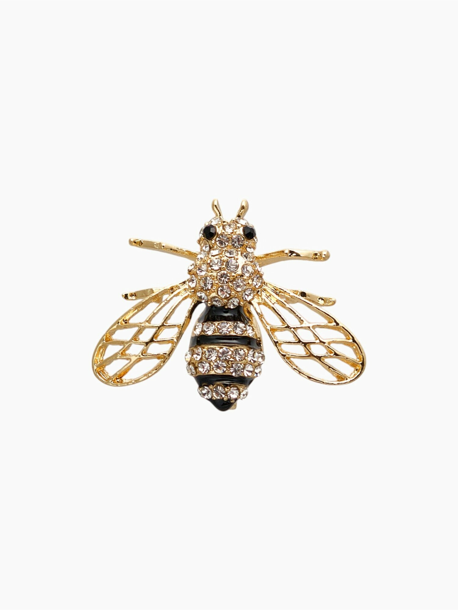 Брошь, эмаль, стразы