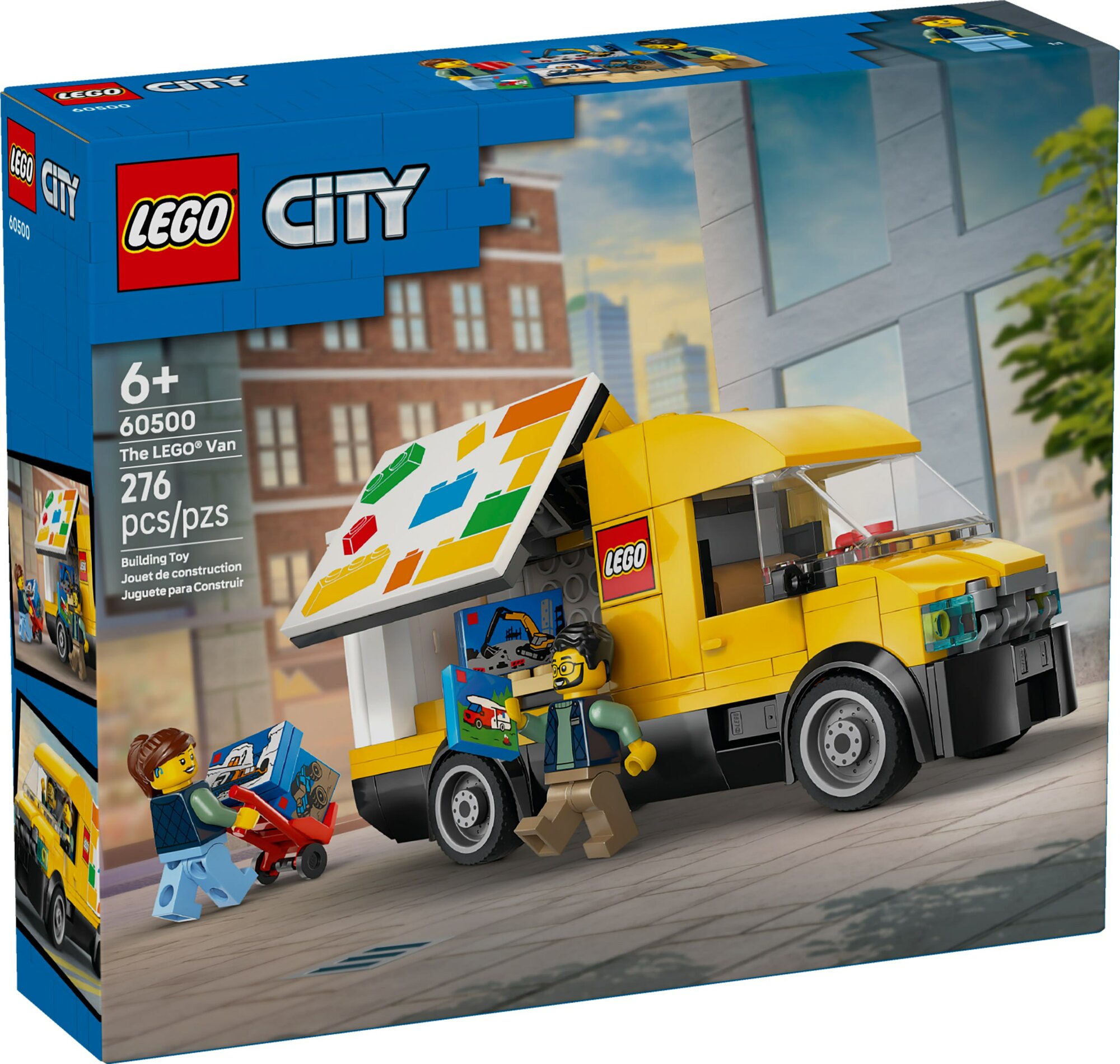 Конструктор LEGO City 60500 Фургон Лего, желтый, 6+, 276 дет.
