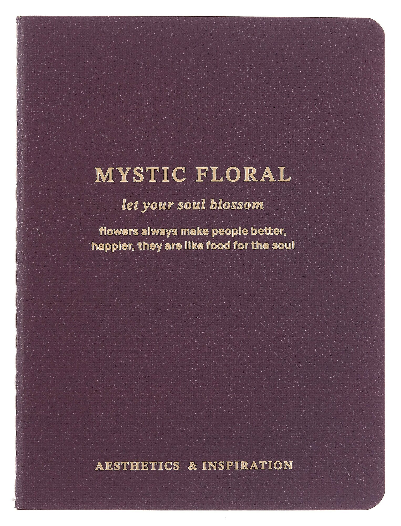 Записная книжка А6 32 листа, нелинованная, "Blossom" фиолетовый, сшивка