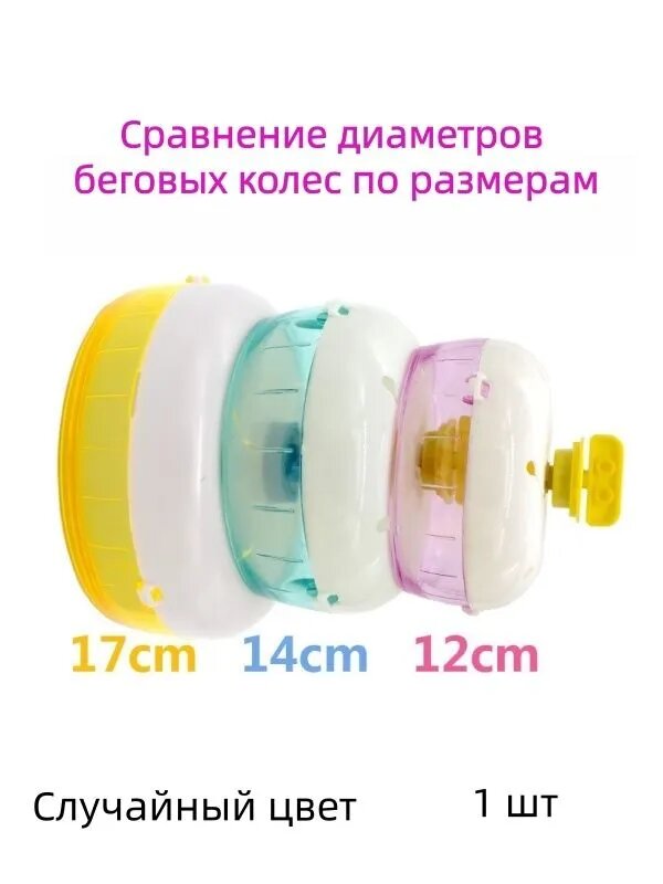 Бесшумное беговое колесо для хомяков и джунгарских хомячков