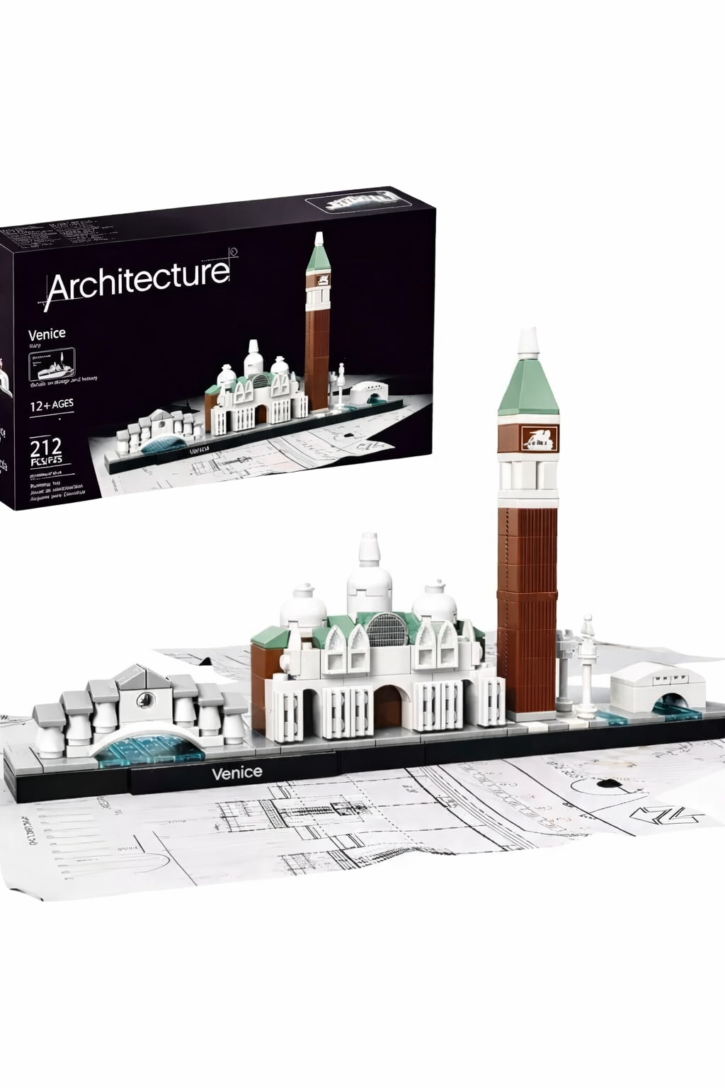 Конструктор Architecture "Венеция", на подставке, 212 деталей, для детей и взрослых