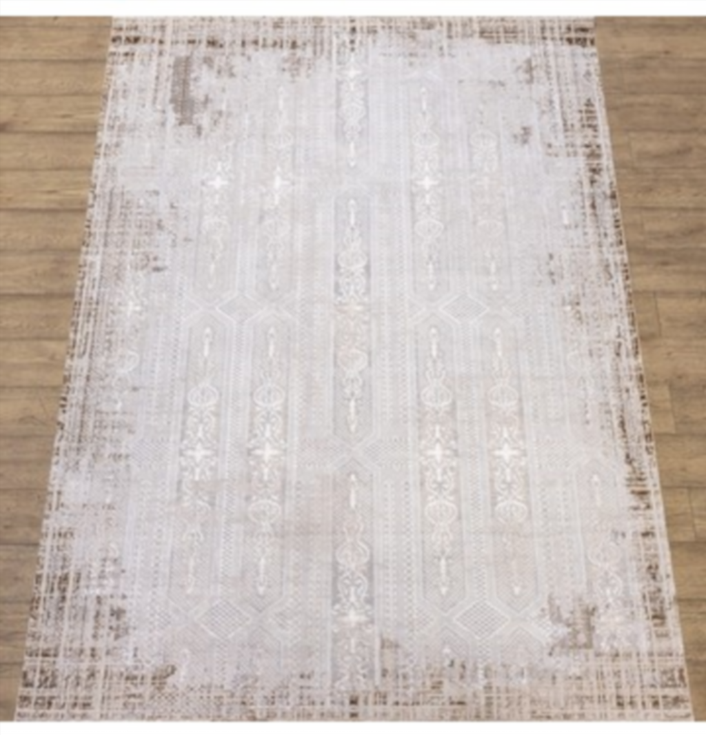 Ковер Турецкий Prado дизайн N907A цвет WHITE / BEIGE_1 0.8x1.5м