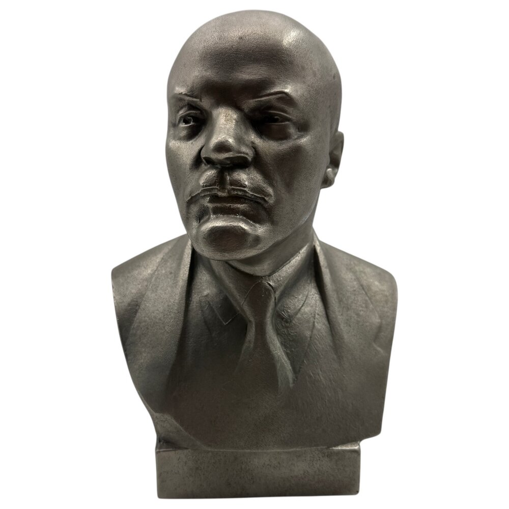 Силуминовый бюст "В. И. Ленин" 1985 г. Ск. Завалов, Монументскульптура, СССР