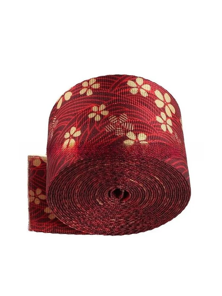 Цветные ремни безопасности с цветочным принтом 4.8mm*3.6M, 1 шт бордовый