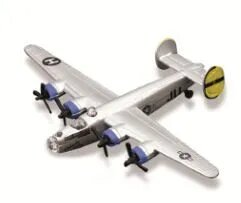 Машинки металлические Maisto самолет B-24R LiberatorR - серебристый