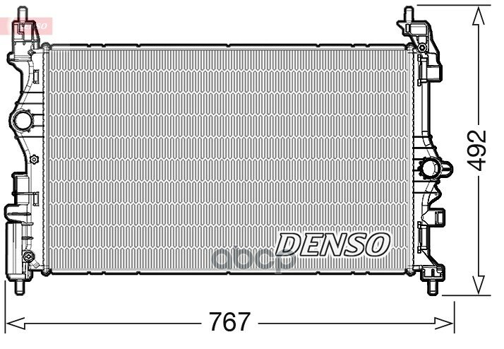 Радиатор системы охлаждения ДВС Opel Corsa 1.3CDTI 14- Denso арт. DRM20019