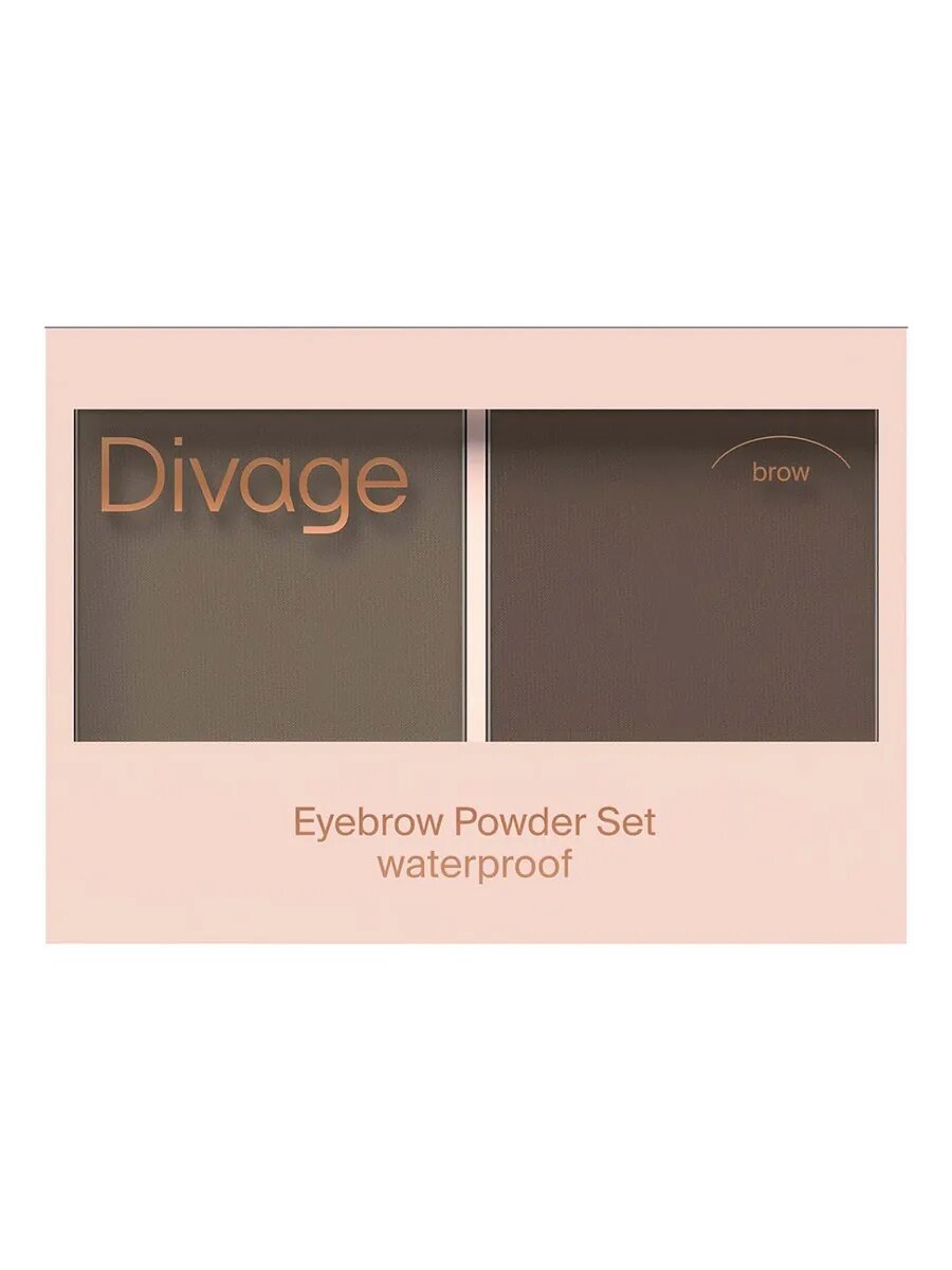 Тени Divage Waterproof brow пудровое напыление тон 01 светло
