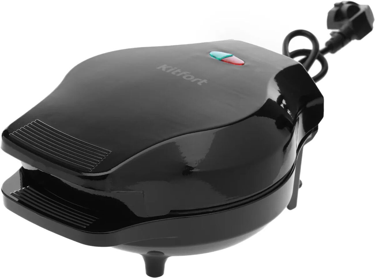 Вафельница Kitfort KT-1664, 1000Вт, антипригарное покрытие, черный