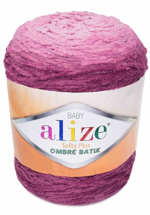 Пряжа Alize Softy Plus Ombre Batik 7426 (1 моток, 500г/600м) лиловый