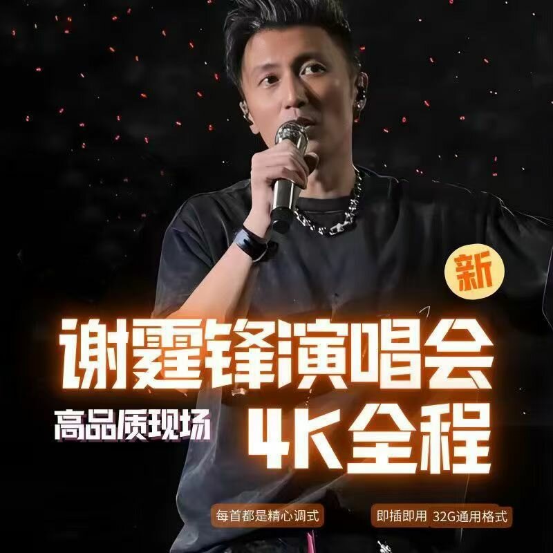 Флешка USB с высококачественным звуком для автомобиля, запись с концерта Николаса Тзе 2025 года, версия для фанатов,