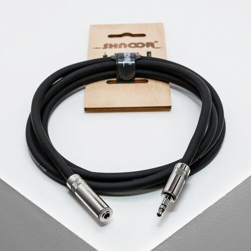 MJEXT-S-1m Удлинитель для наушников 3,5мм male - 3,5мм female (стерео), 1м, SHNOOR
