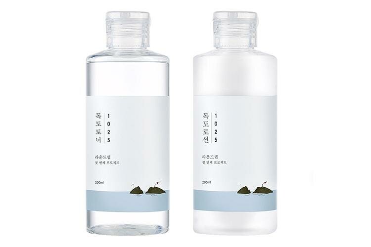 Набор для ухода женский ROUND LAB 1025 Dokdo Тонер + Эмульсия 200ml+200ml