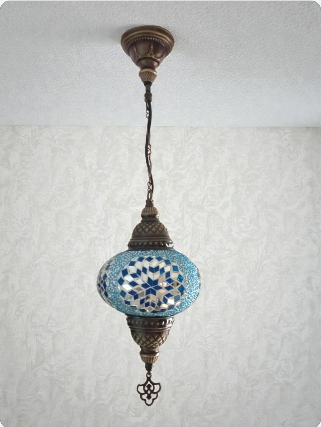 Подвесной светильник Восточный Exotic Lamp 0832 синий новинка 2026