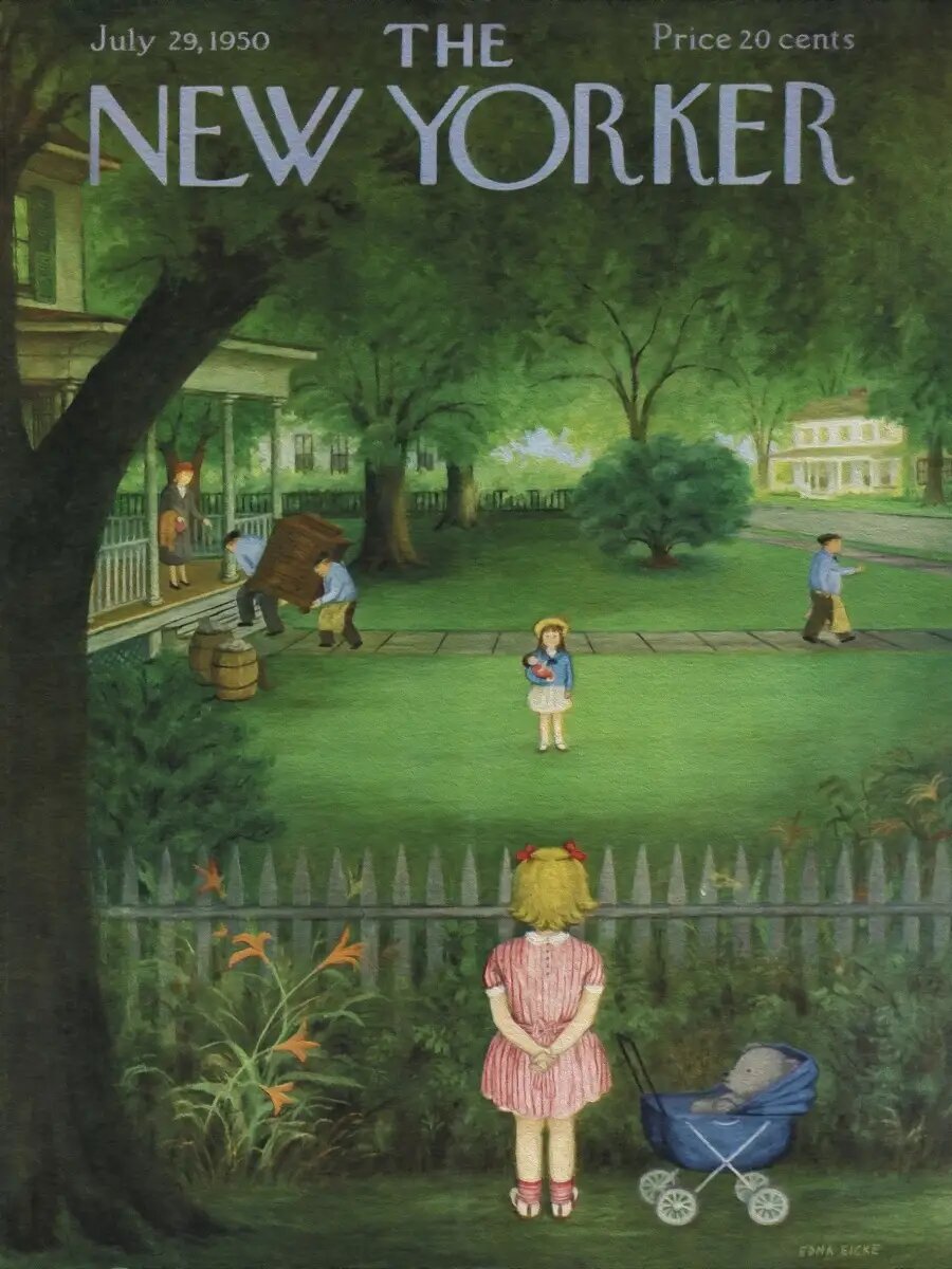 Постер New Yorker Нью Йоркер июль, 30 x 40 см (с полями), бумага, без рамы — фото 1