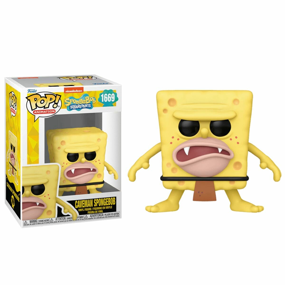 Фигурка Funko POP Caveman SpongeBob 25th Anniversary из мультика SpongeBob SquarePants / Первобытный Спанч Боб из Губка Боб Квадратные Штаны, Фанко ПОП