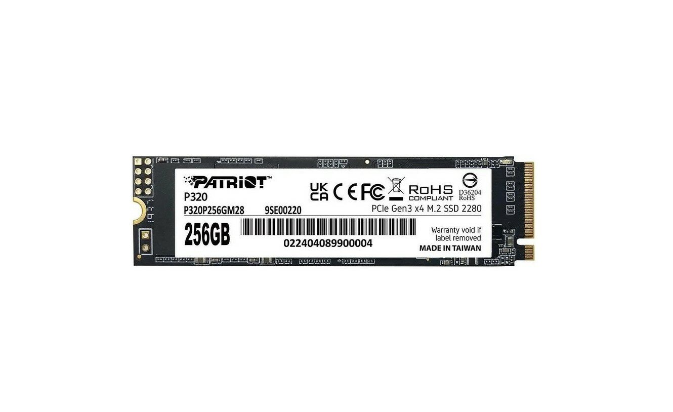 Твердотельный накопитель Patriot P320 256 ГБ M.2 P320P256GM28