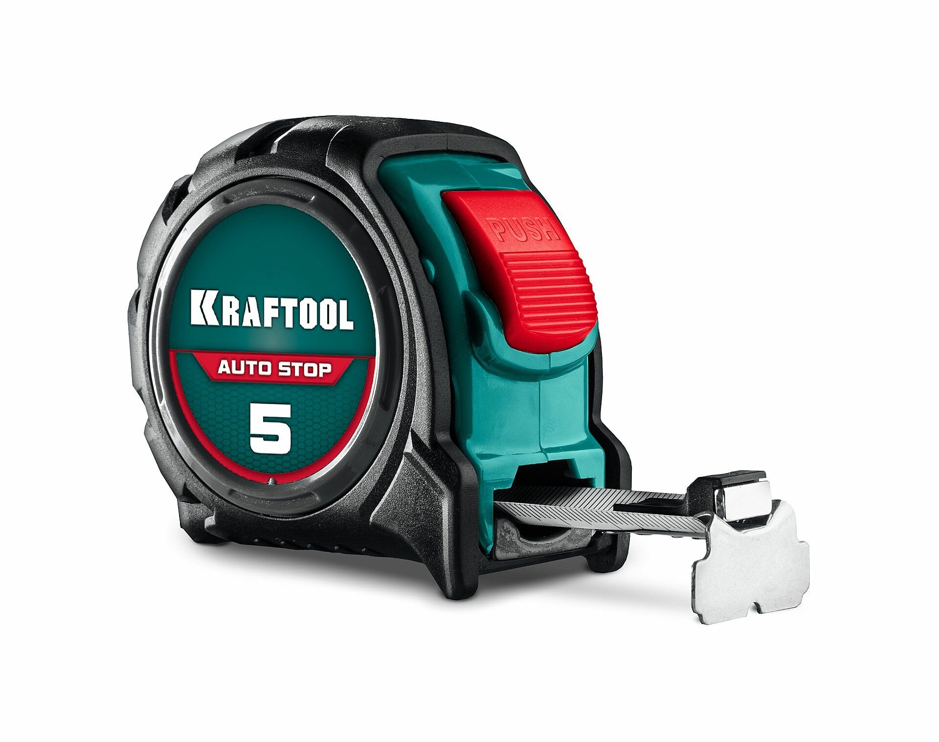 KRAFTOOL AutoStop 5м х 25мм профессиональная рулетка с автостопом 3412-5-25