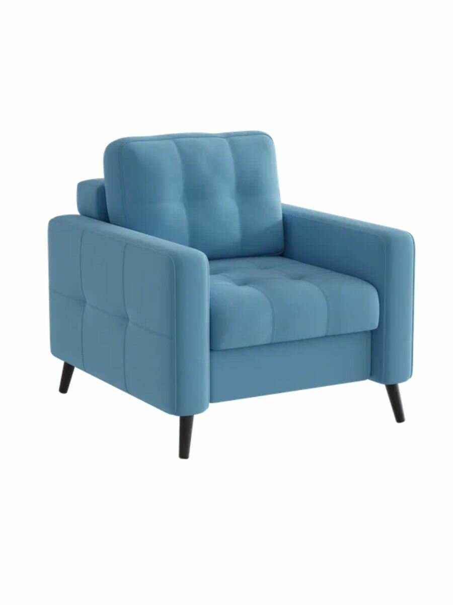 Домани Кресло интерьерное Лира 870х890х940, Светло-голубой