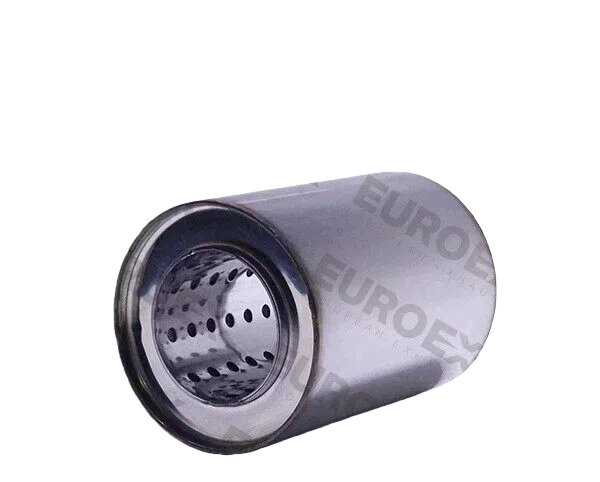 Пламегаситель коллекторный EUROEX 110150B 110x150x57 диаметр трубы 57 мм, общая длина 150 мм диаметр, бочонка 110 мм, нержавеющая сталь